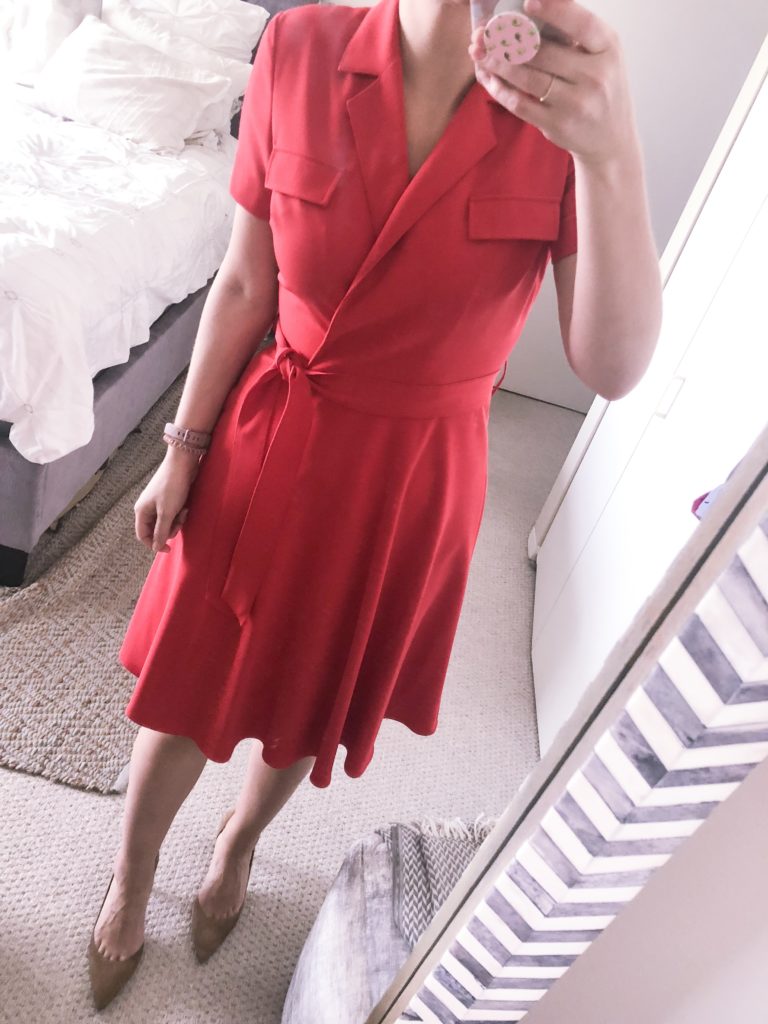 OOTD 5.4.18: Red Work Dress